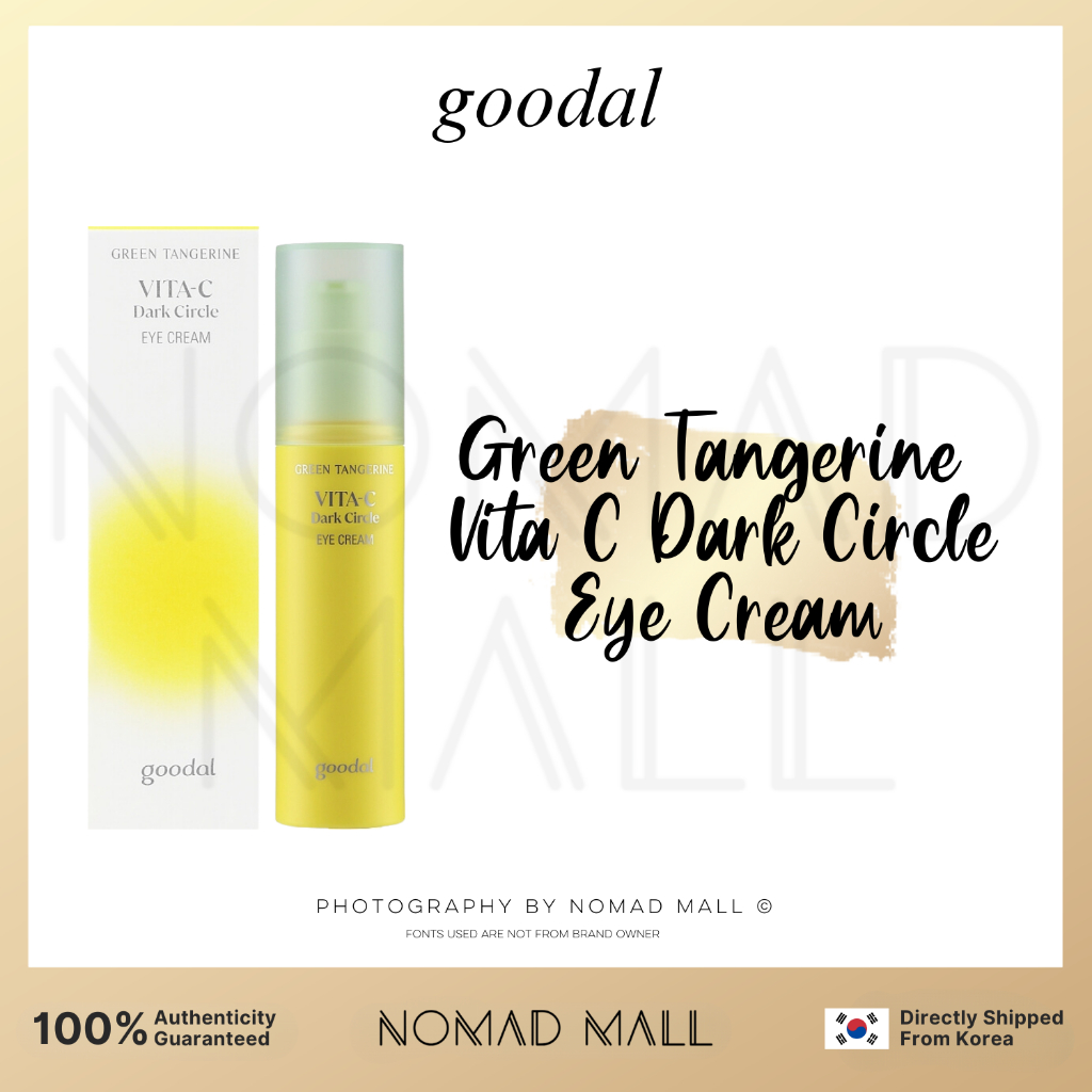 [GOODAL] Green Tangerine Vita C Dark Circle Eye Cream 30ml | Shopee ...