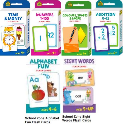 School Zone Sight Words/Alphabet Fun/Time & Money/Addition 0–12 ...
