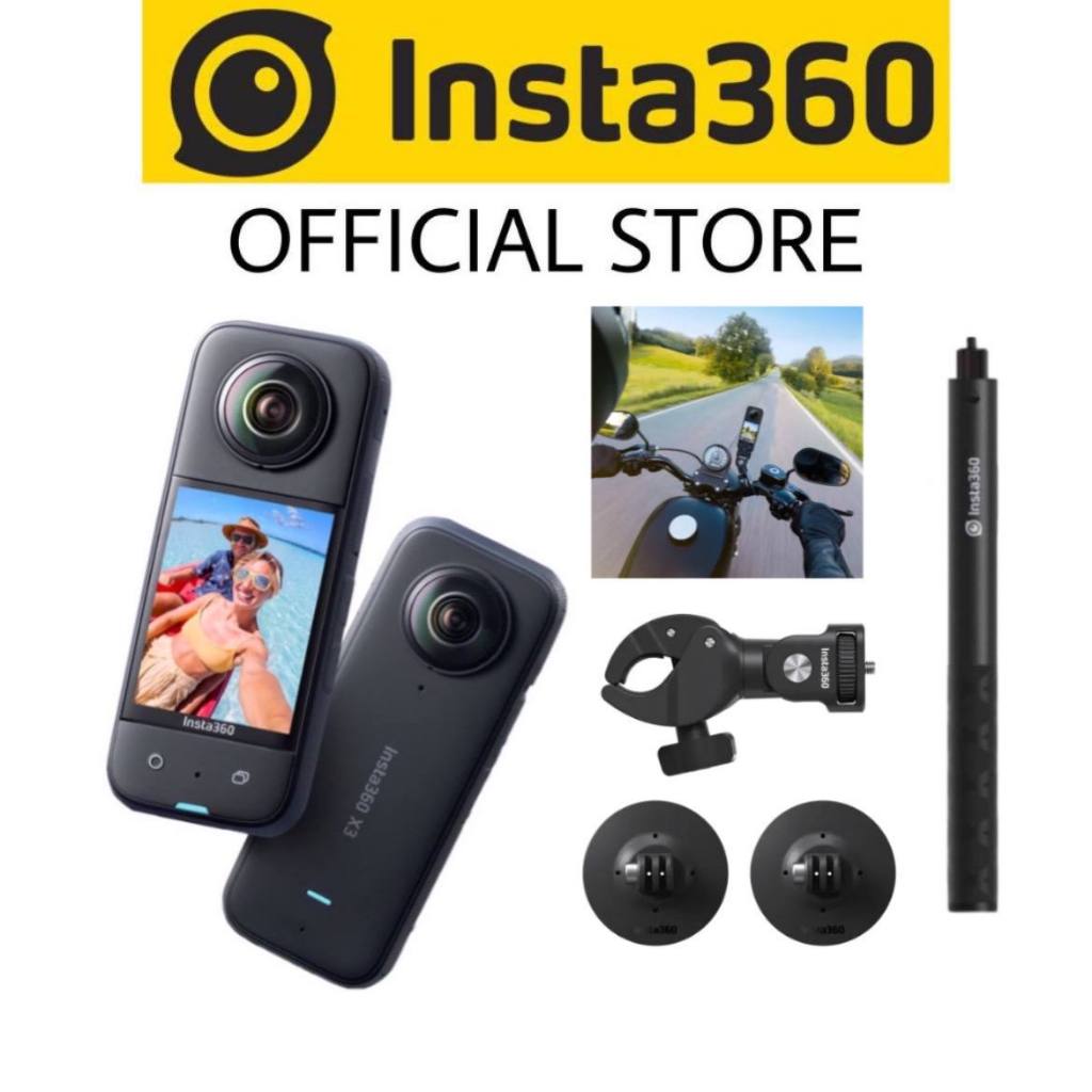 Insta360 X3 360 Action Camera - Motorcycle Kit | Shopee Singapore