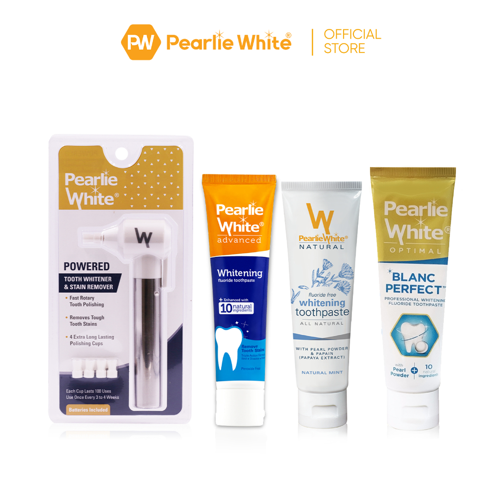 [Whitening Kit] Pearlie White Powered Tooth Whitener & Stain Remover ...