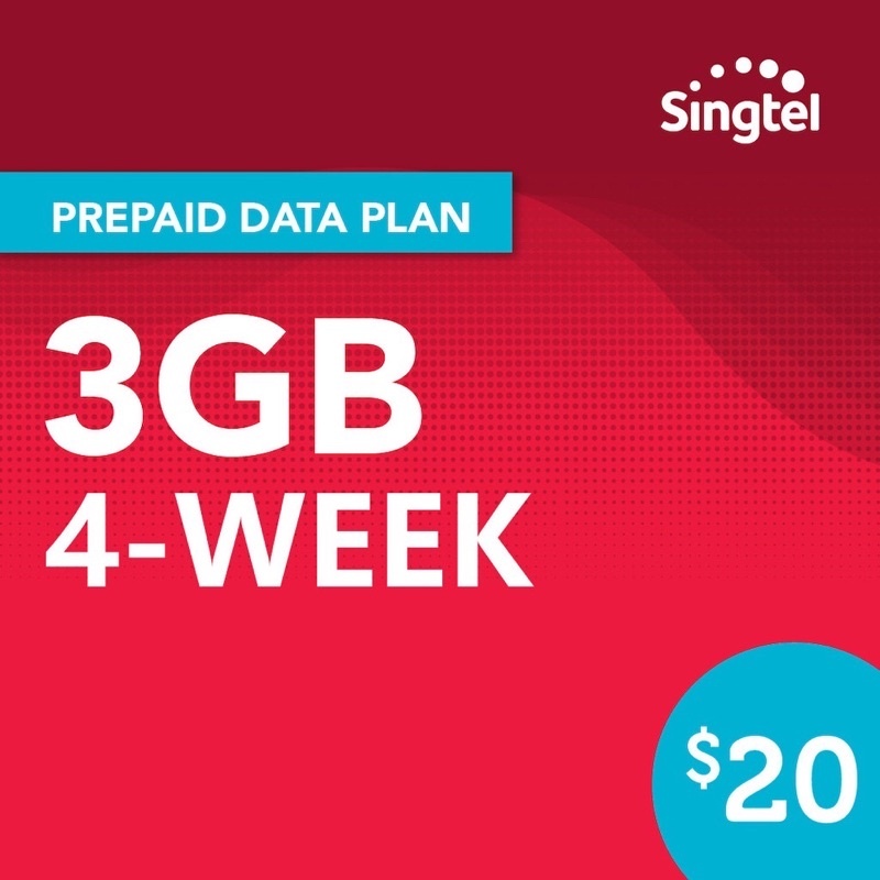 Singtel Prepaid $20/ 3 GB Local Data / (4 Week) Top Up / Renew ...
