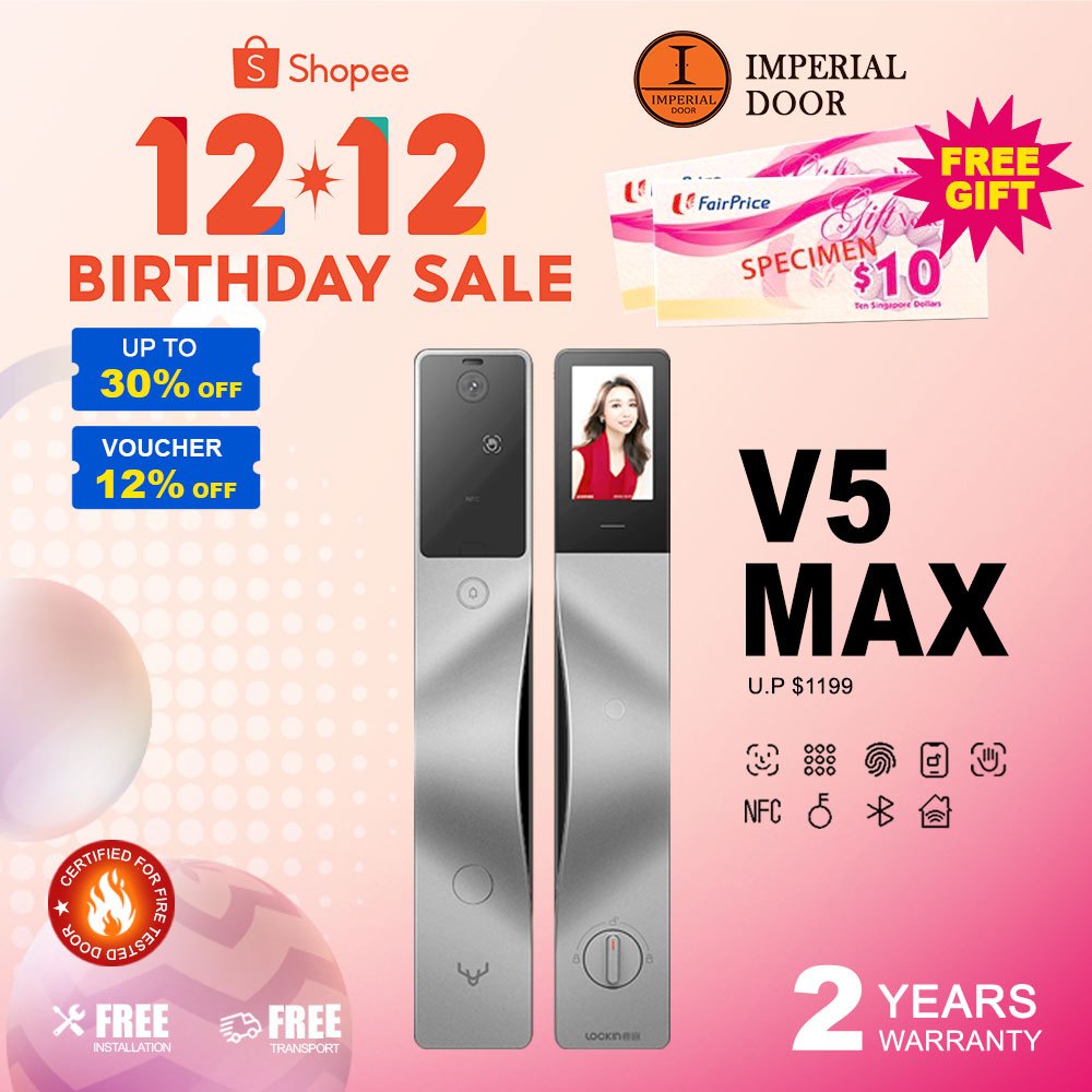 Digital Lock LOCKIN V5 Max Door Lock For Wooden Door - Imperial Door ...