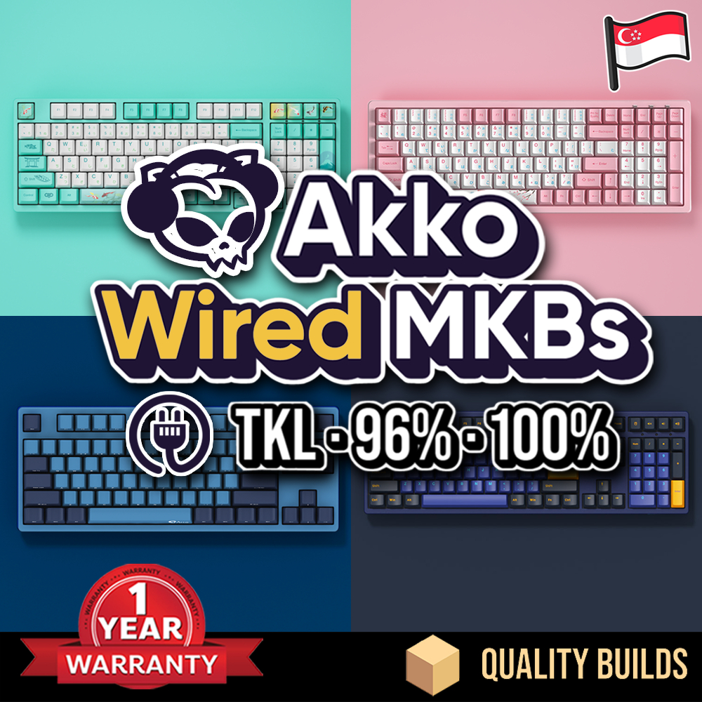 Akko Wired 3087 3096 3098 3108 DS Mechanical Keyboards TKL 100% 96% ...