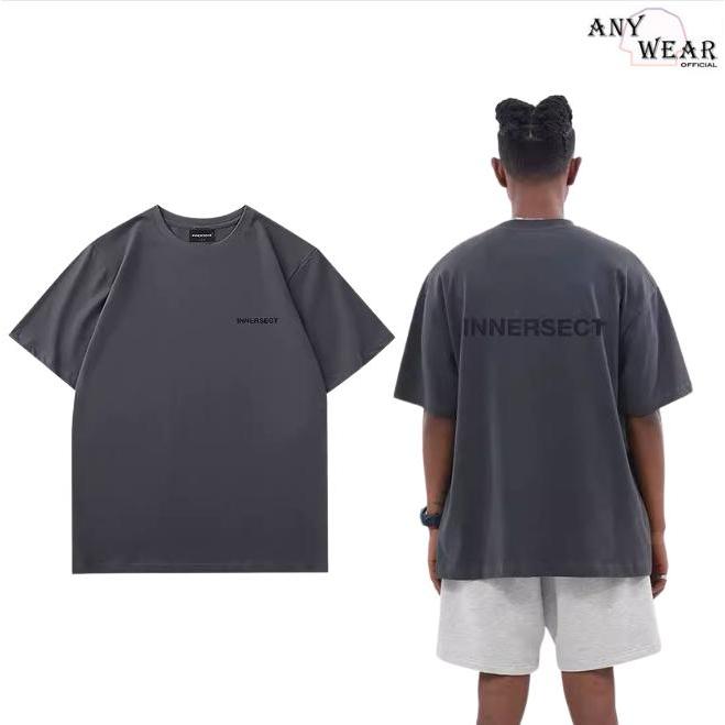 INNERSECT Front & Back Rubber Embossed Tee CHARCOAL | Shopee Singapore