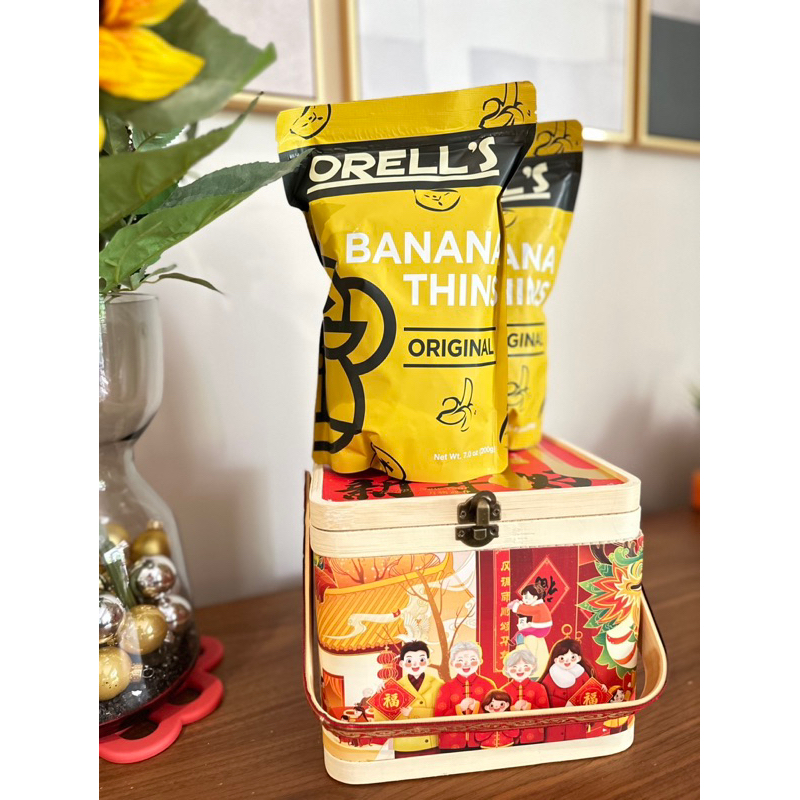 [ Limited Edition CNY BUNDLE B ] ORELL’S Banana Thins Pouch 200g X 3 ...