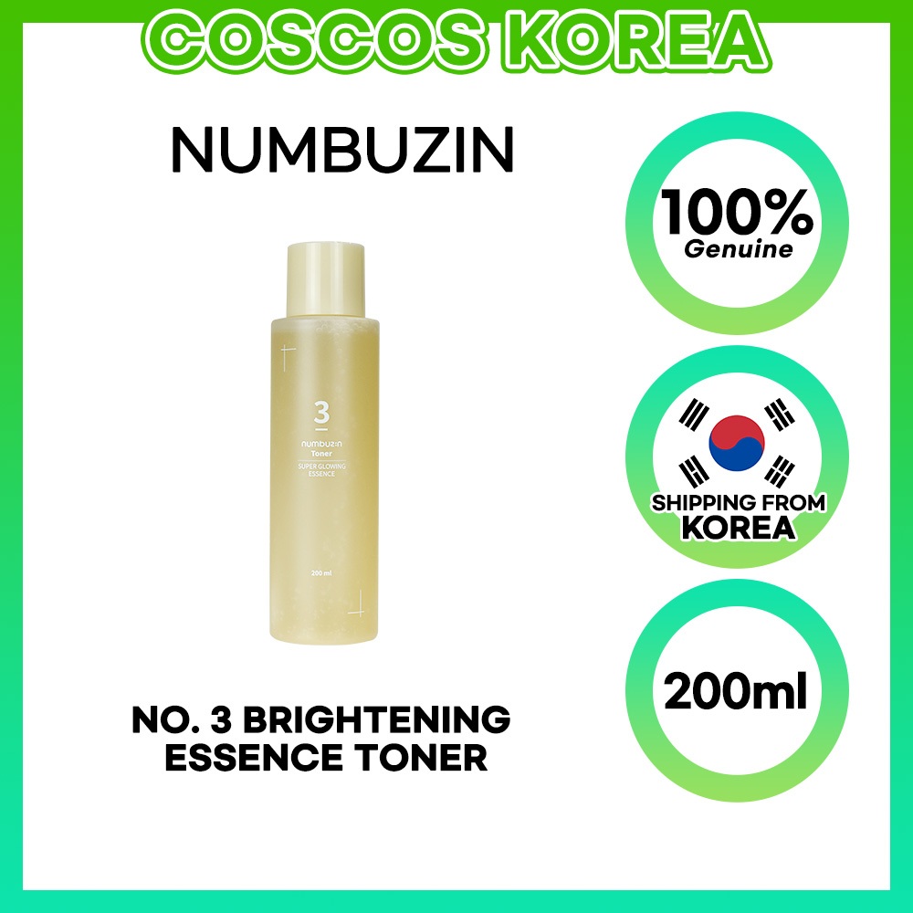 Numbuzin No. 3 Super Glowing Essence Toner 200ml / Moisture (moisture supply) / Absorption ...