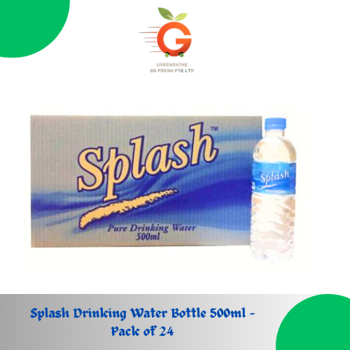 [greenshinesg] Splash Drinking Water 500ml x 24 pcs | Shopee Singapore