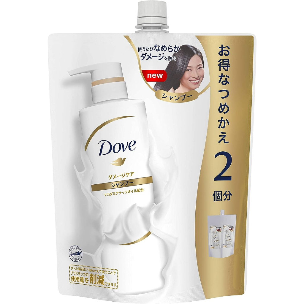 Dove Davy Damage Care Shampoo Refill 700g Direct from Japan | Shopee ...