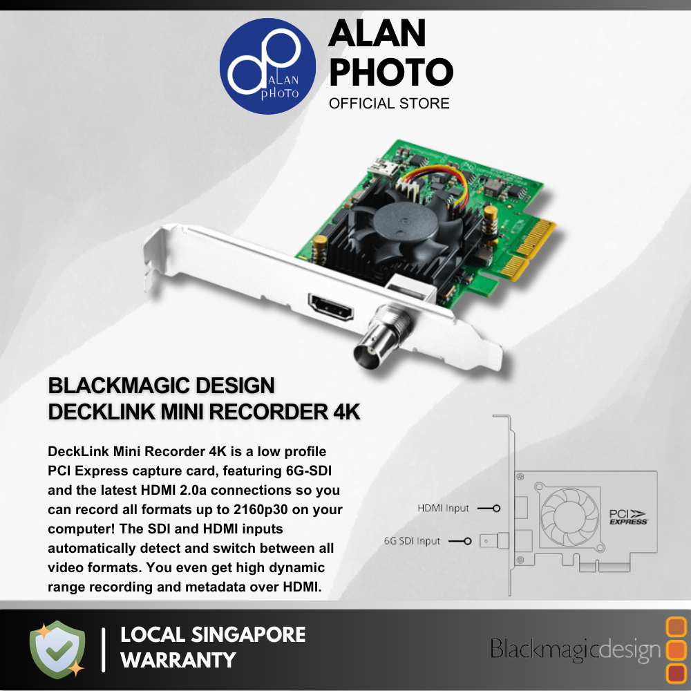 Blackmagic Design DeckLink Mini Recorder 4K [BDLKMINIREC4K ...