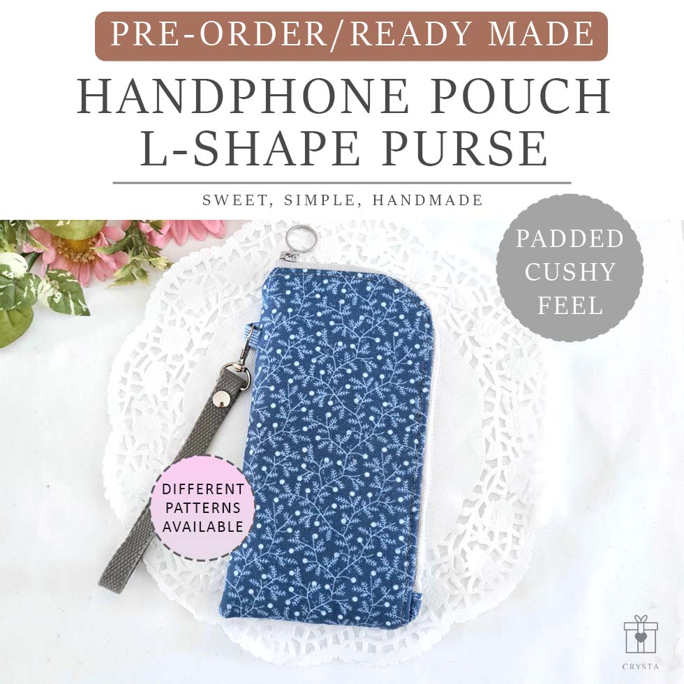 Handmade L-shape Handphone Mobile Pouch Purse | Shopee Singapore
