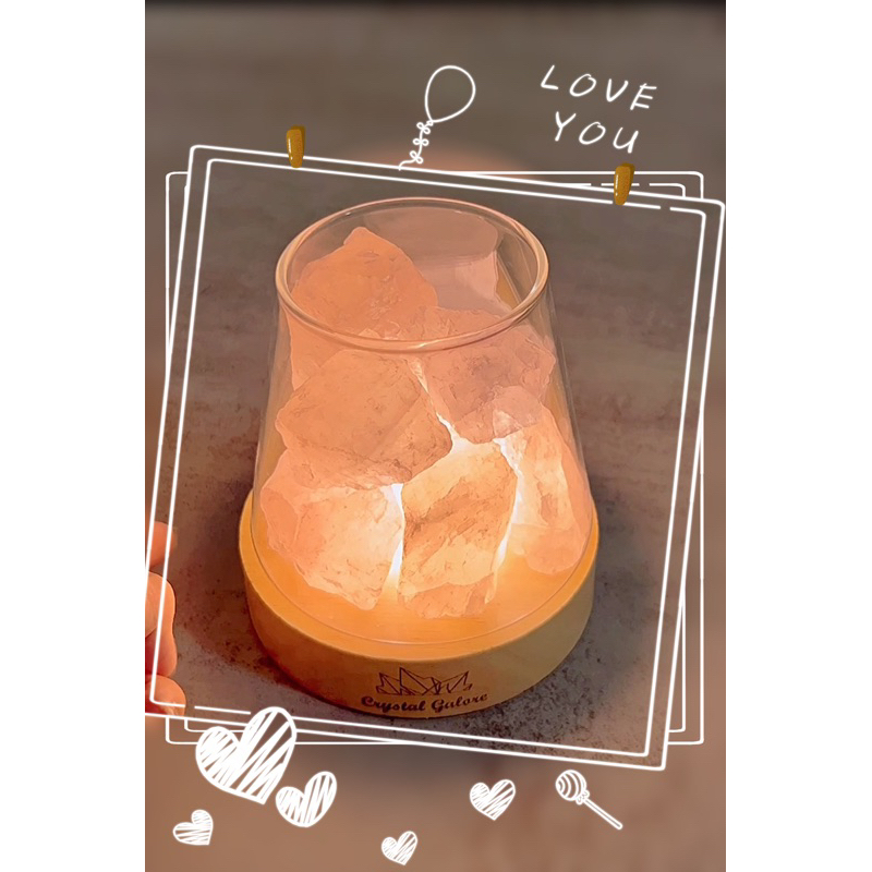 |SG| Natural Raw Crystal Diffuser with Wireless Touch Sensor LED Light ...