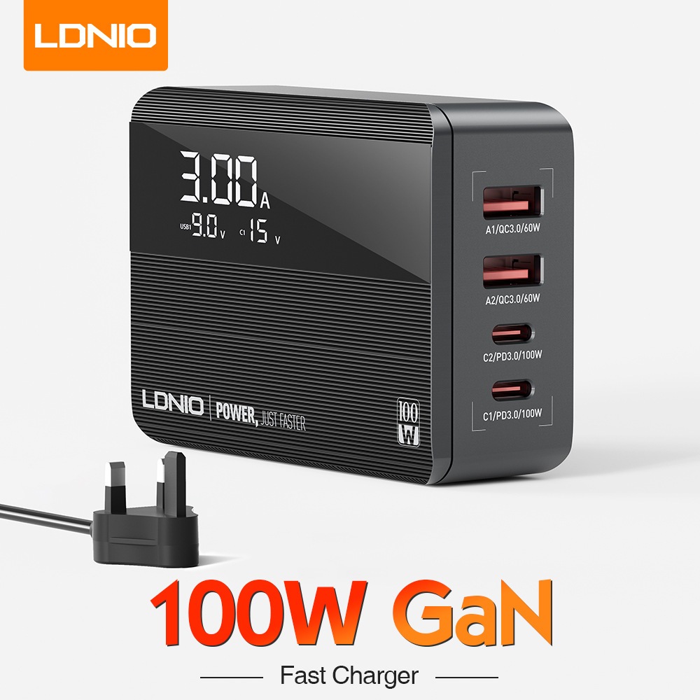 LDNIO Gan Charger 65W 140W International Travel Adapter Fast Charge PD ...