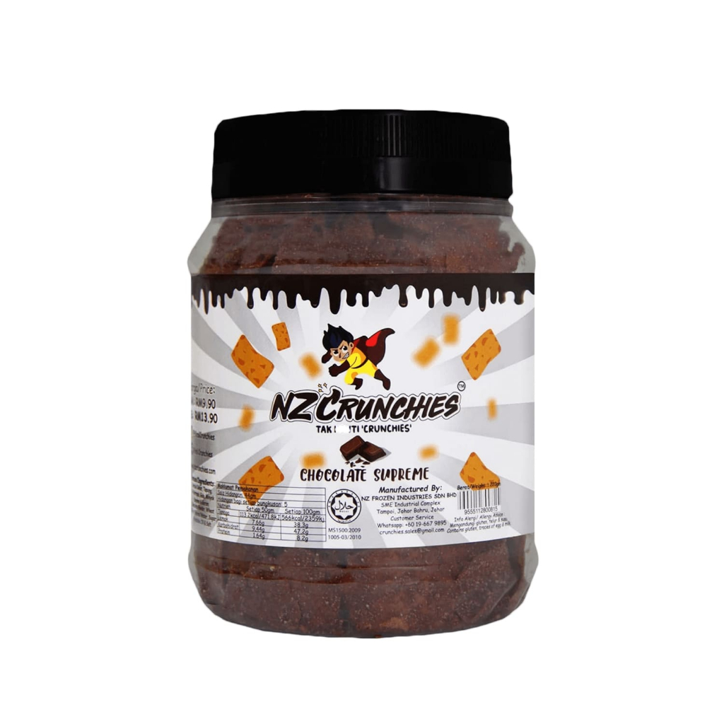 NZ Crunchies 220g - Savoury & Sweet Flavored Snacks, Chocolate Supreme ...