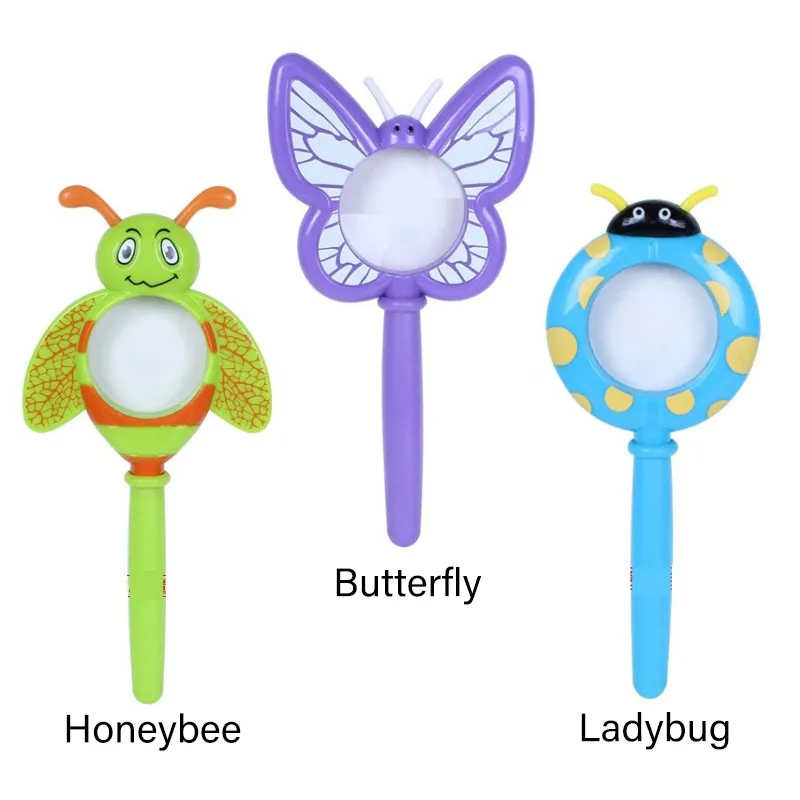 Children Portable Magnifier Lens Ladybug Butterfly Bee Shape Fun ...