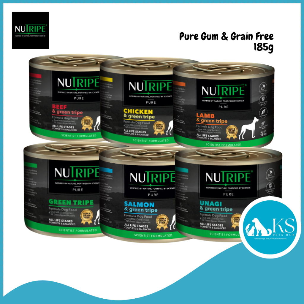 Nutripe Dog Pure Canned Food 185g Dog Feed Assorted Flavors | Shopee ...