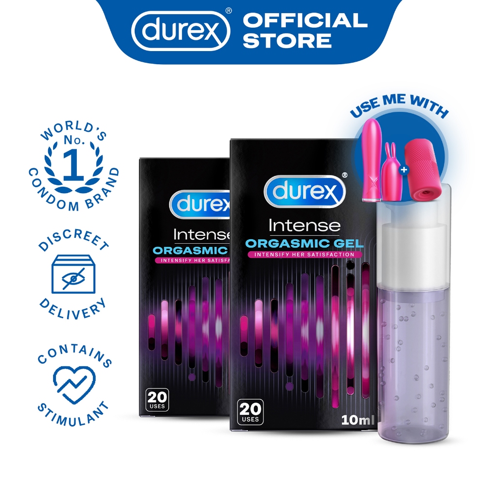 [Bundle of 2] Durex Intense Orgasmic Gel Lube | 10ML For Women | Shopee ...
