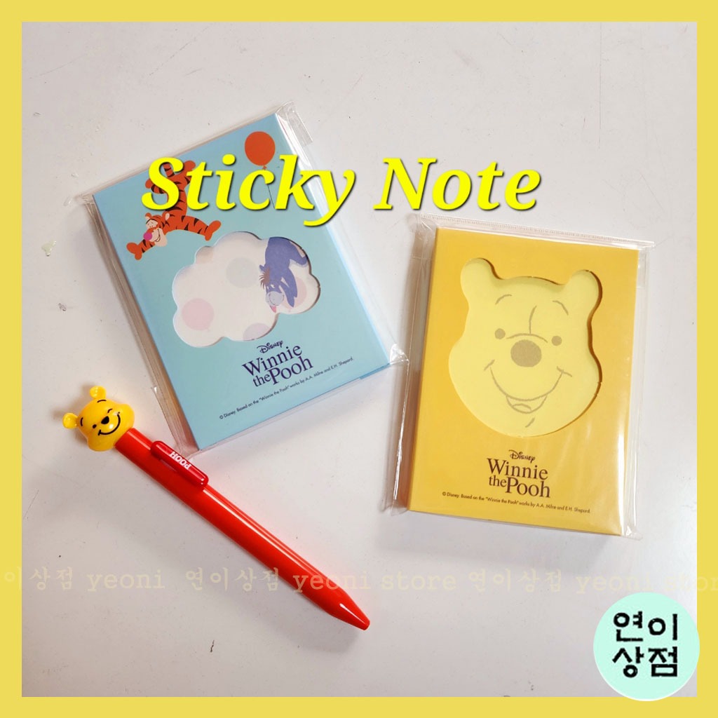 winnie the pooh sticky note memo cute sticky pooh ballpoint pen big ...