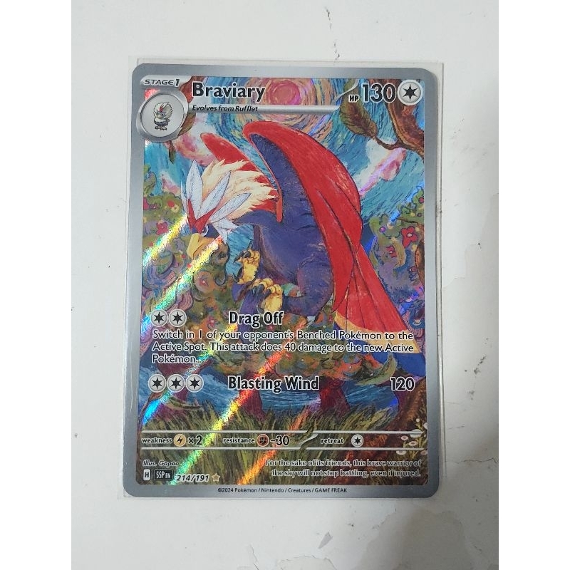 Pokemon braviary illustration rare surging sparks card | Shopee Singapore