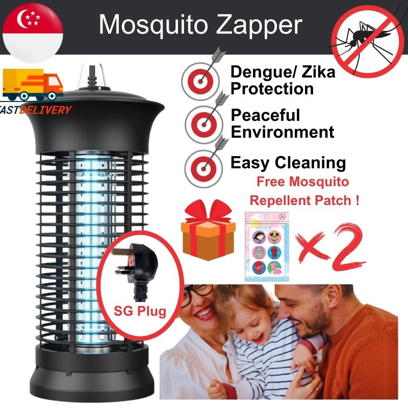 Mosquito Zapper Portable Dengue Zika Insect Electric Shock Quiet Killer ...