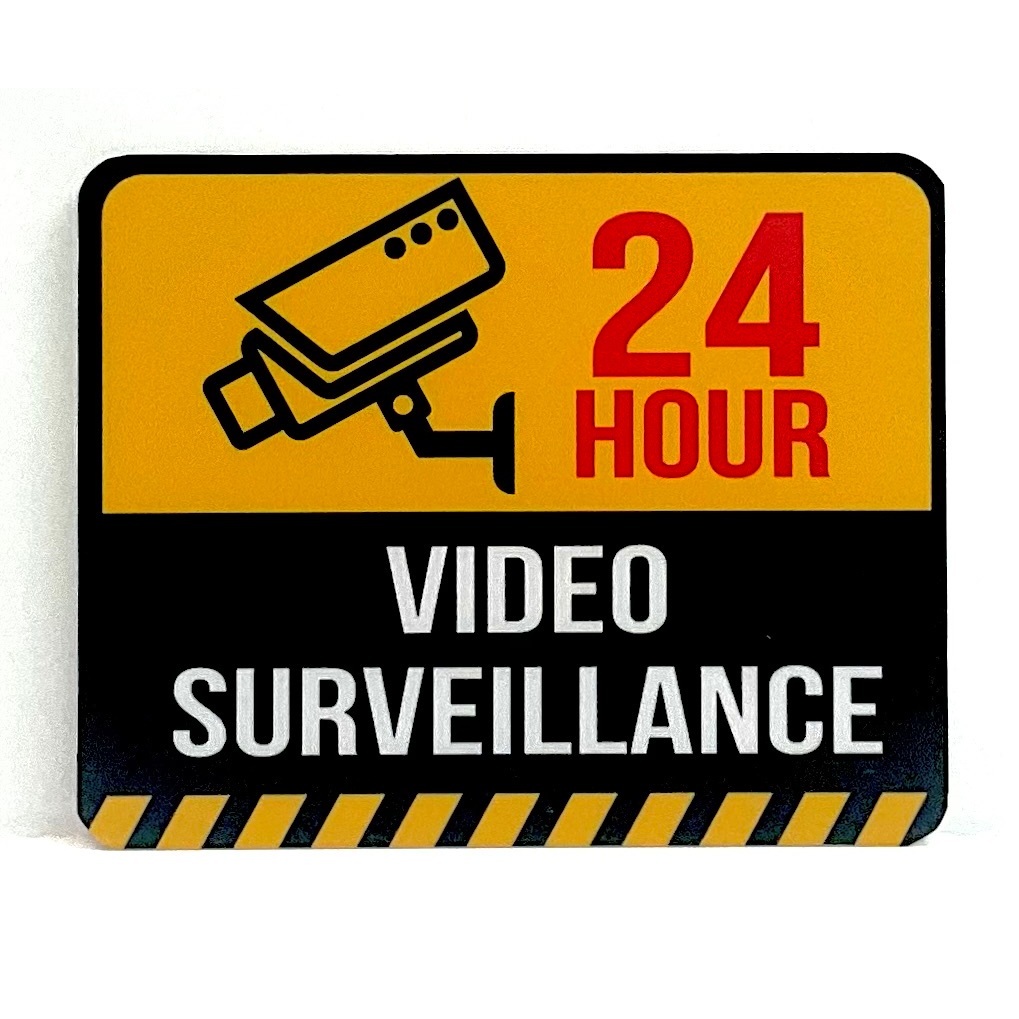 24HR VIDEO SURVEILLANCE SIGN/SIGNAGE | CCTV SIGN, NOTICE SIGN, WARNING ...