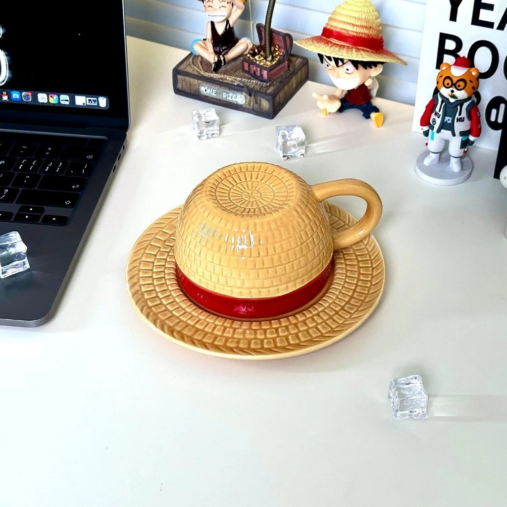 One Piece Cosplay Mug Water Cup | Hat Shaped Coffee Cup | Luffy Ace ...