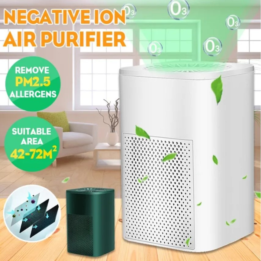 【SG Stock】Portable Air Purifier USB Mute Mini Air Purifier Activated ...