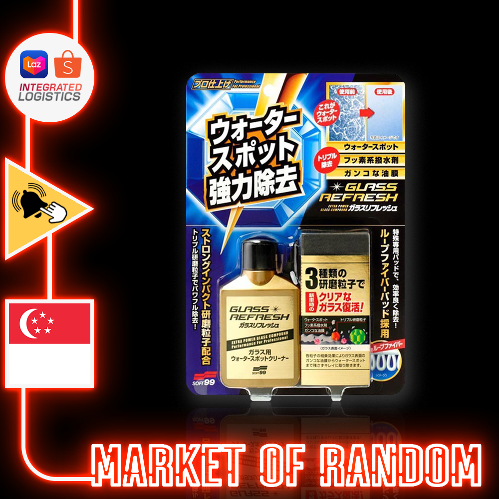 🇯🇵JAPAN IMPORTS🇸🇬 Soft99 Glass Stain Remover (Glass Refresh) Watermark ...