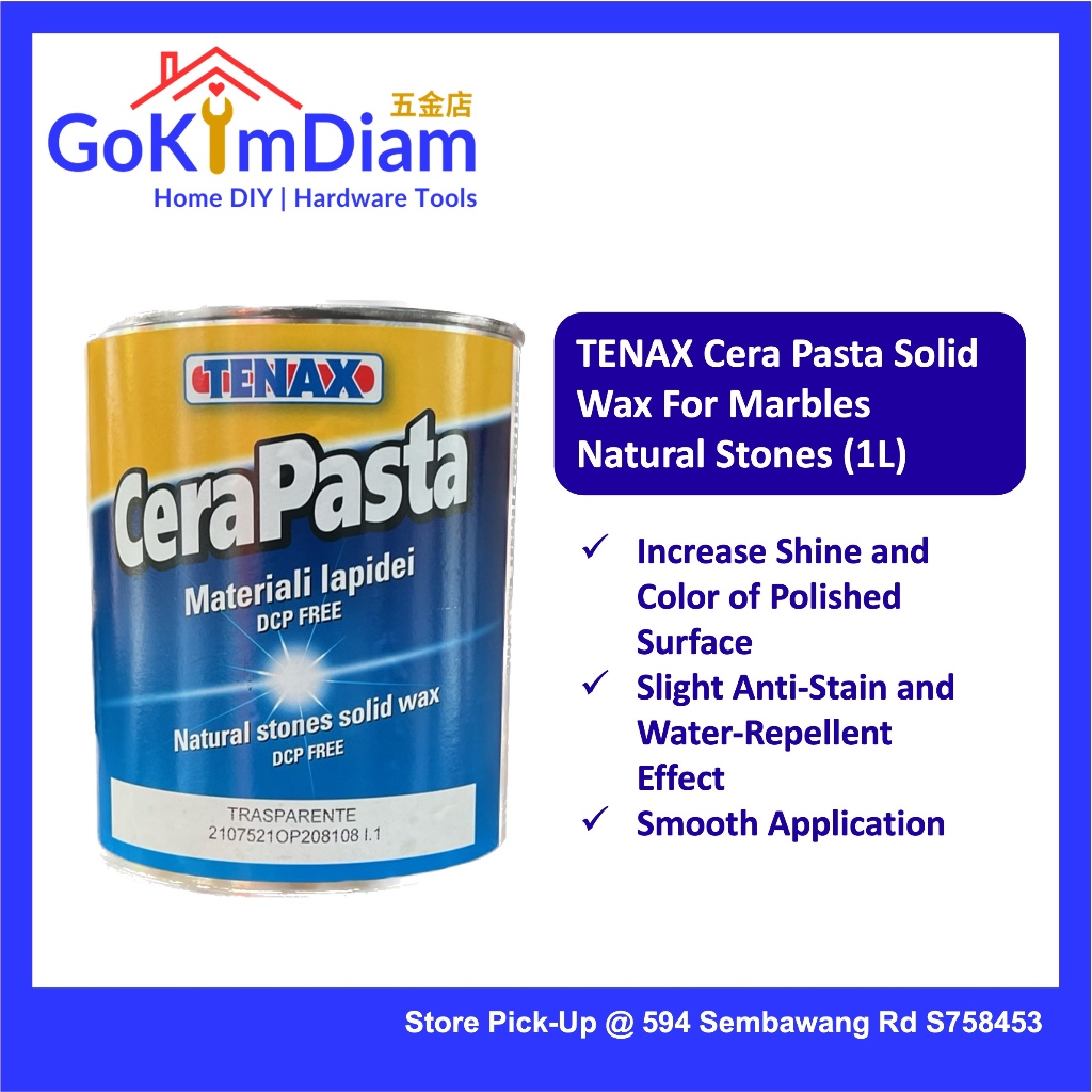 TENAX Cera Pasta Solid Wax For Marbles & Natural Stones (1L) | Shopee ...