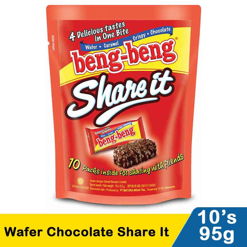 Beng Beng Share It Mini Chocolate Wafer (10x95g) | Shopee Singapore