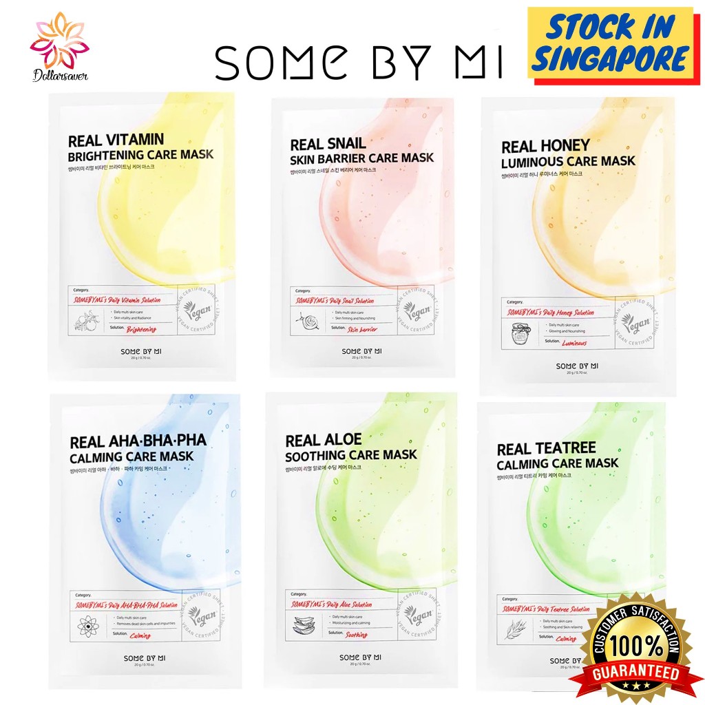 SOMEBYMI Real Care Mask Line Aloe / Honey / Vitamin / Snail / Teatree ...
