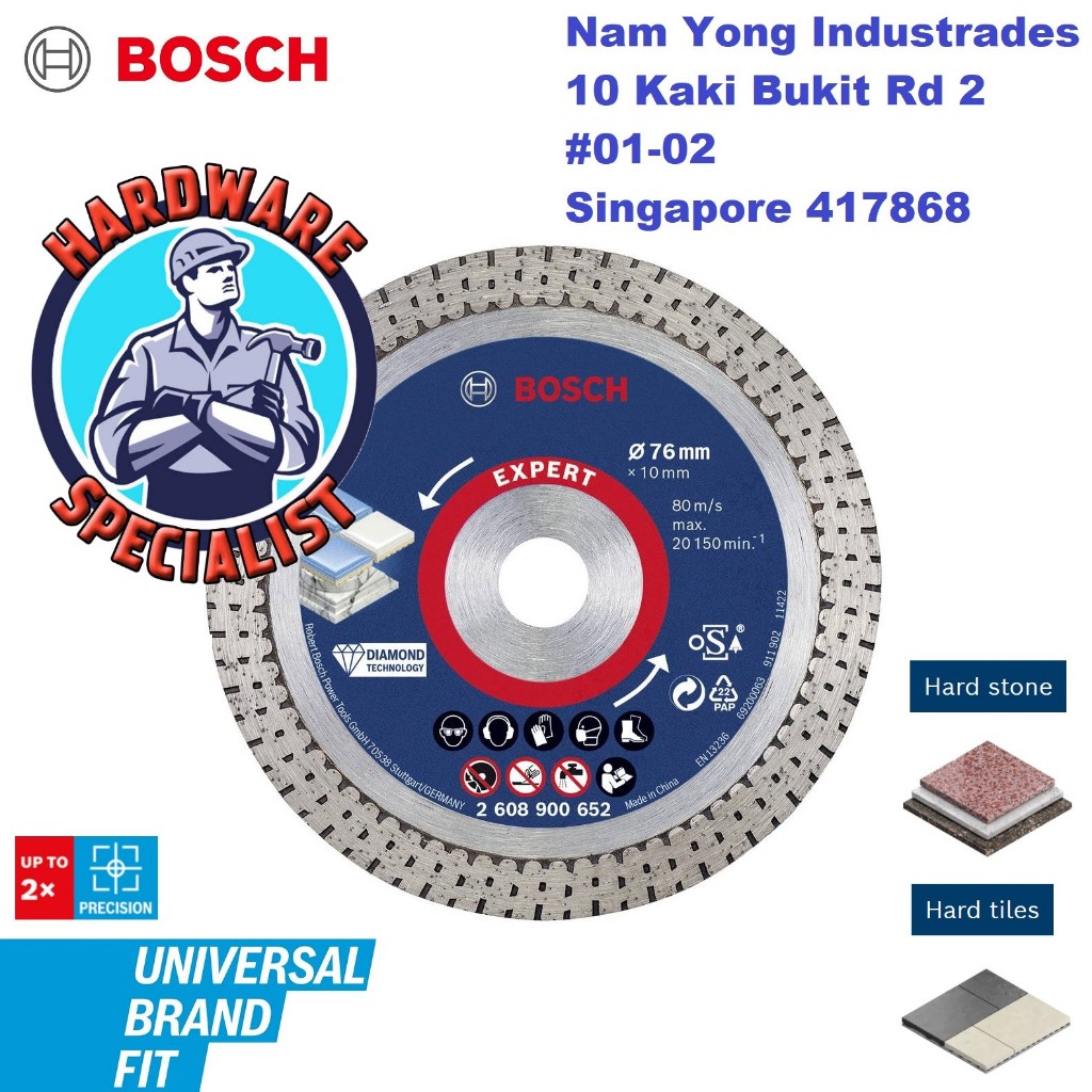 Bosch 2608900652 Expert Hard Ceramic Diamond Blade For 76mm Mini Angle Grinder | Shopee Singapore