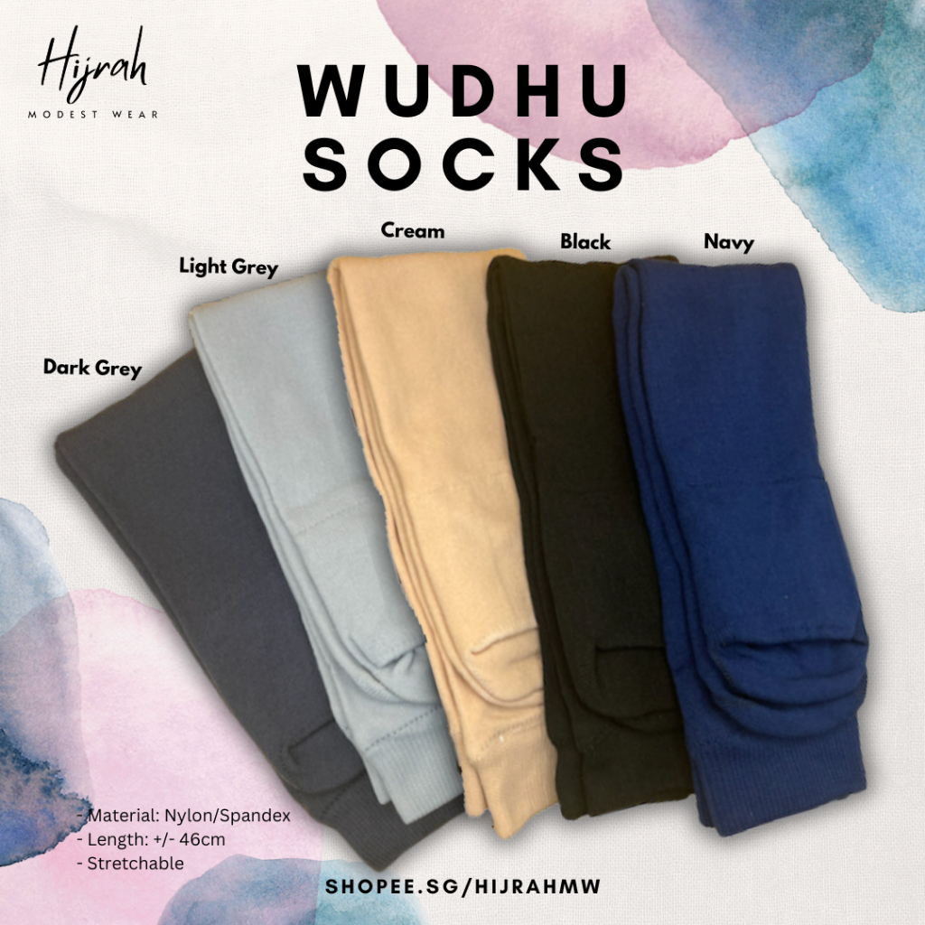 SG Seller - Wudhu /Ablution Muslimah Socks for Travelling Umrah and ...
