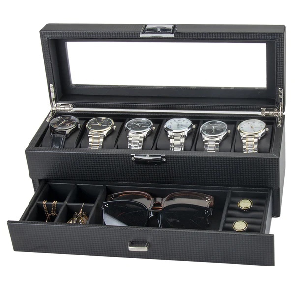 STARZ - 100 Models , 3 to 24 Slots PU or Wooden Watch Boxes Organizer ...
