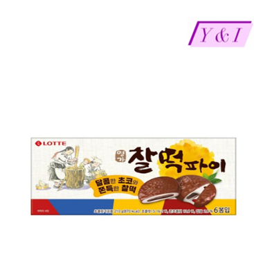 [Korean Snack] Lotte Myeongga chalTteok pie 210g x 2p | Shopee Singapore