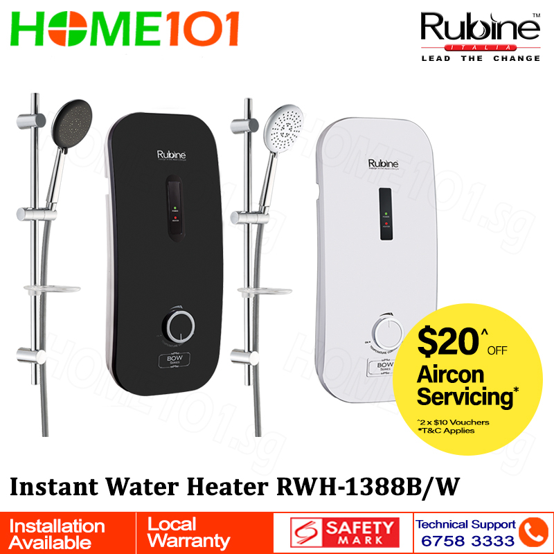 Rubine Electric Instant Water Heater RWH-1388 | Shopee Singapore