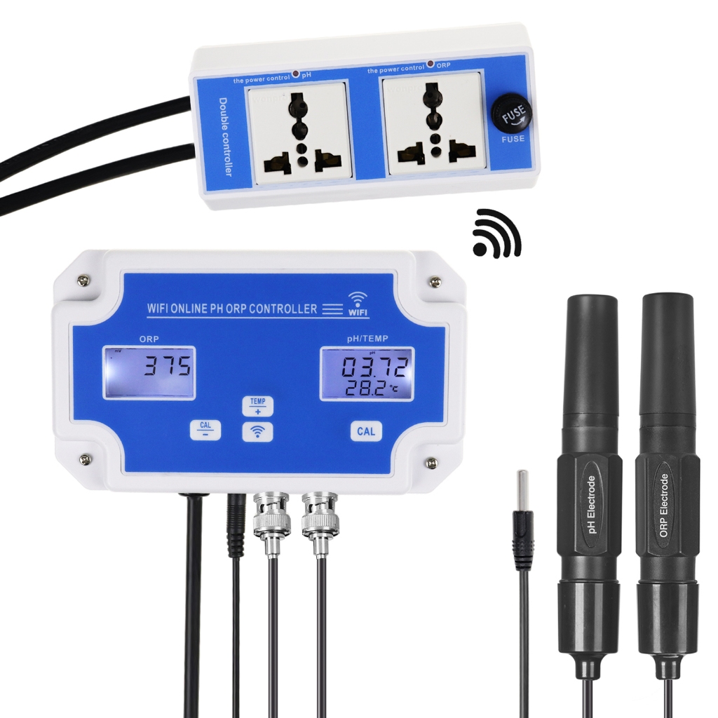 Digital PH / ORP Controller with Monitoring and Dosing in Water Digital ...