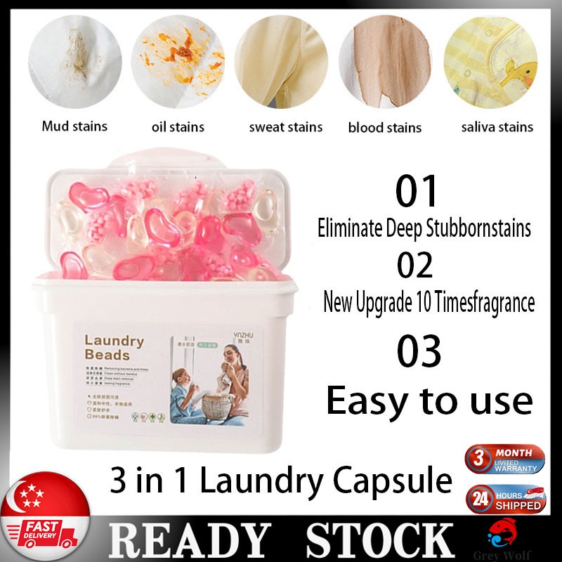 [SG STOCK] 3 in 1 Laundry Capsule 30PCS Laundry Beads Laundry capsule Laundry Pods laundry beads ...