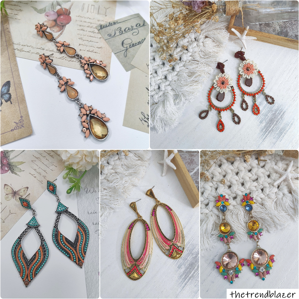 Statement Boho Earrings vintage with