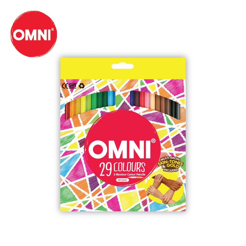 OMNI INTENSE 29 COLOURS, 5 Bicolour Colour Pencils | Shopee Singapore