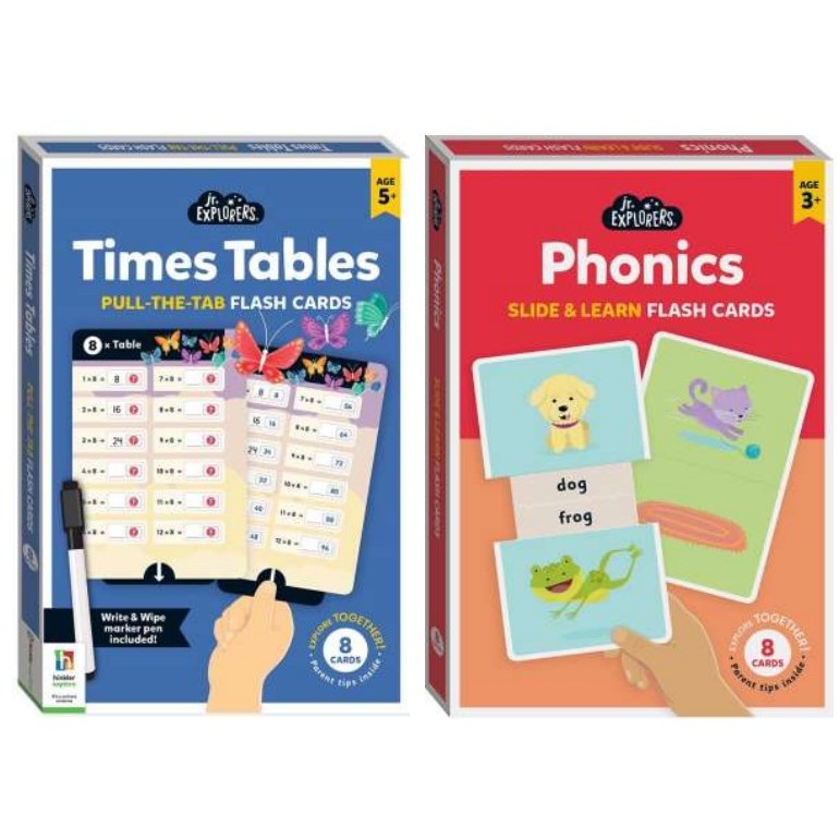 Junior Explorers Phonics/Times Tables Flash Cards 2024 (Hinkler ...