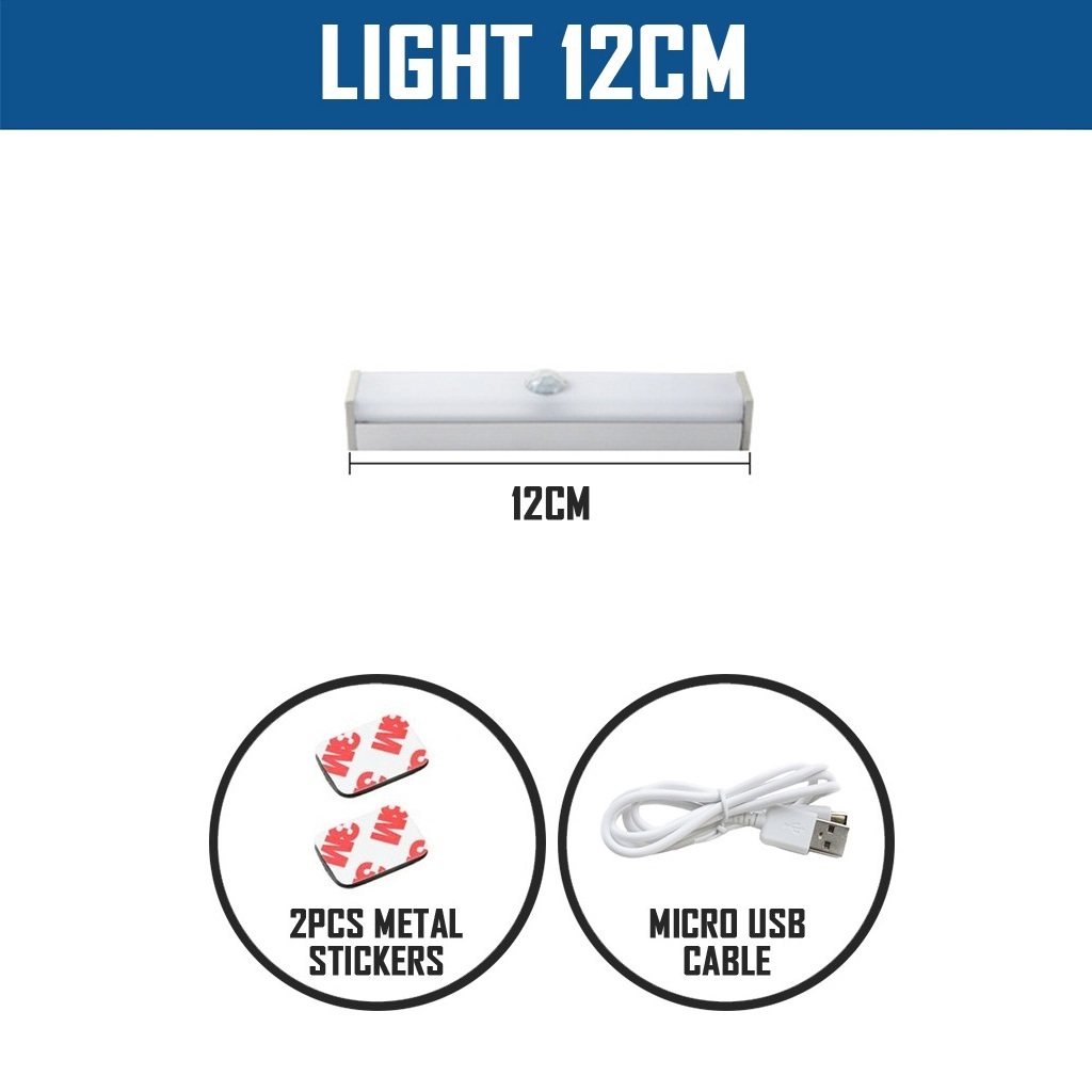 SG Wireless Motion Sensor Light Stick Portable Rechargeable Led Strip ...