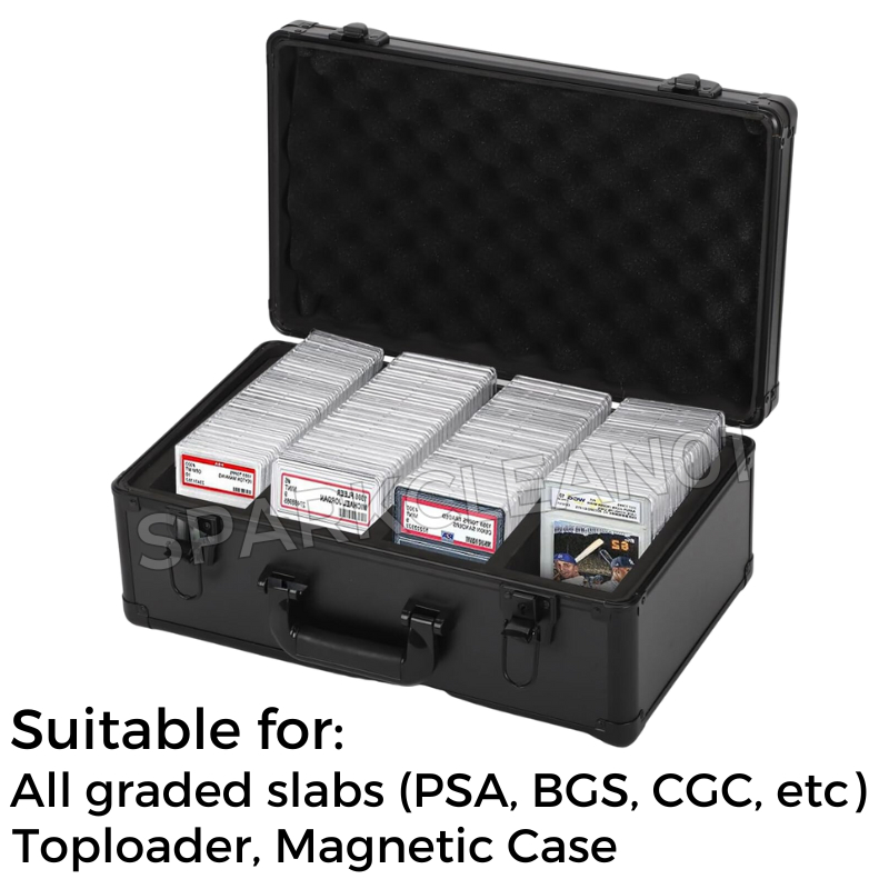 Graded Card Storage Case with Lock PSA BGS Graded Guard Aluminium ...