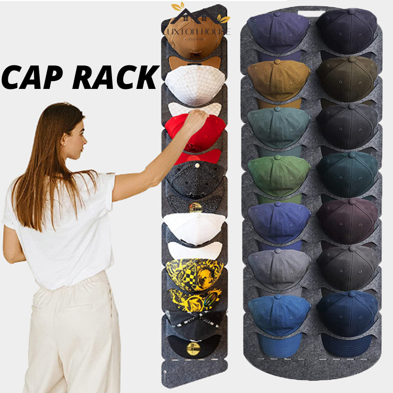 {SG} Cap Rack Baseball Cap Hanging Bag Pocket Organizer Pouch Hanger ...
