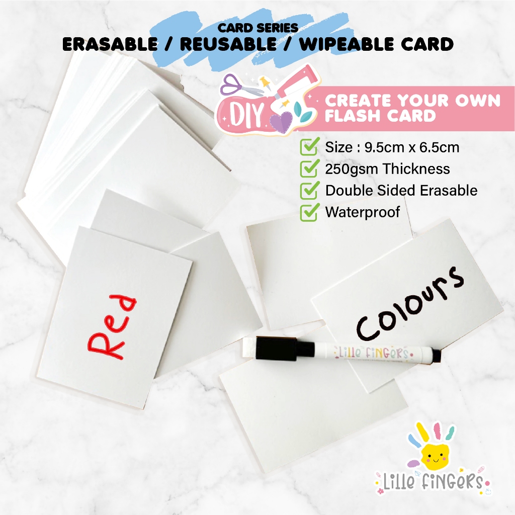 Erasable Card / Reusable / Wipeable Card | Shopee Singapore