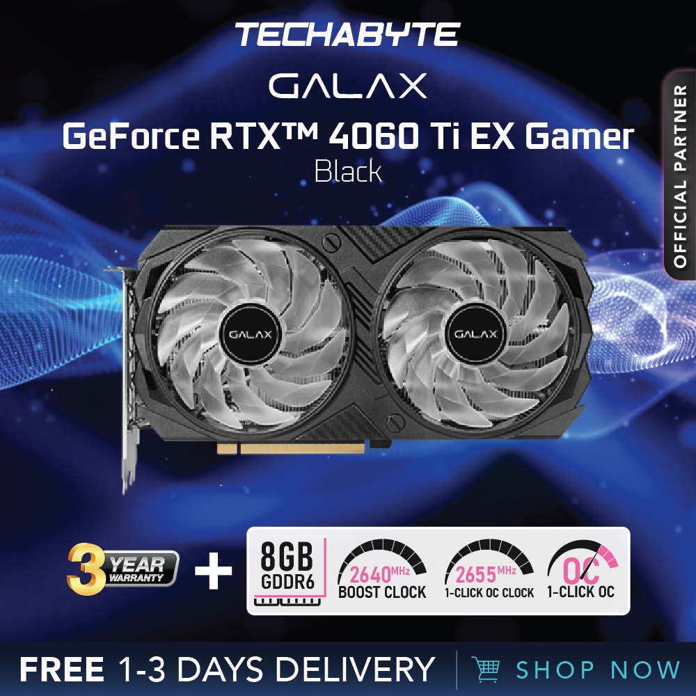 GALAX GeForce RTX 4060 Ti EX Gamer | 8GB GDDR6X | Graphics Card ...