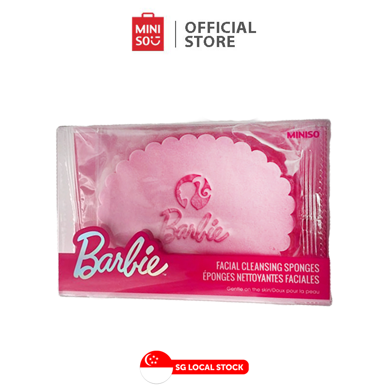 MINISO Barbie Collection Facial Cleansing Sponges Set | Shopee Singapore