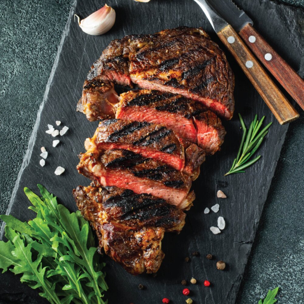 Heritage Harvest Choice US Beef Ribeye Steak with Butter 300G - Frozen ...