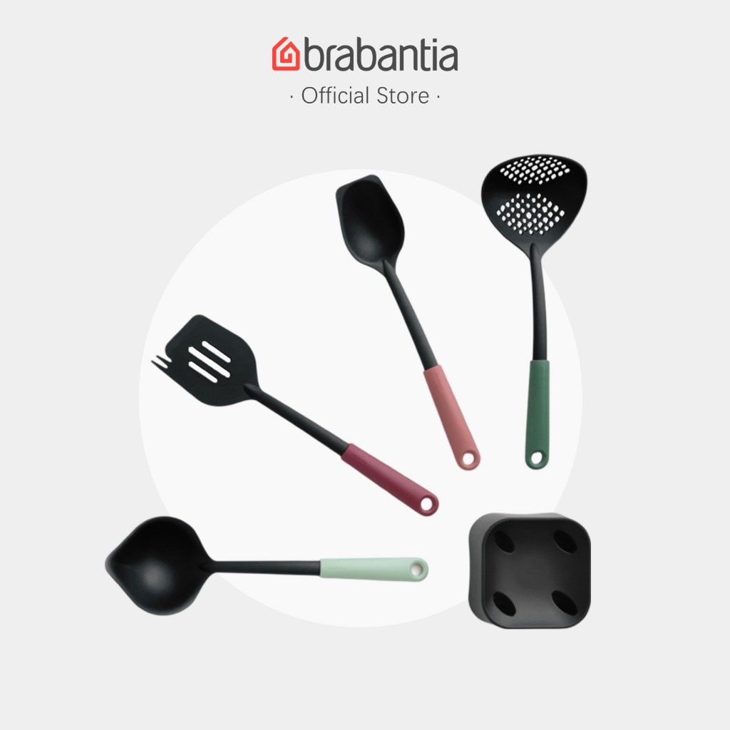 BRABANTIA Kitchen Utensils Set with Stand | Shopee Singapore