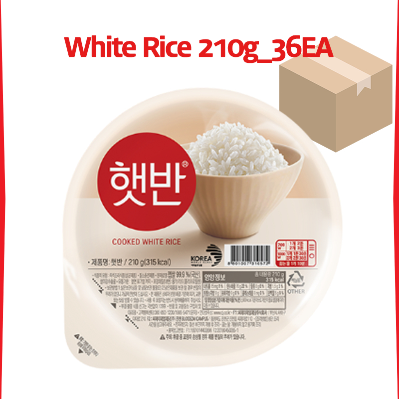 [Hatban] White Rice 210g x 36ea | Just like freshly cooked ...