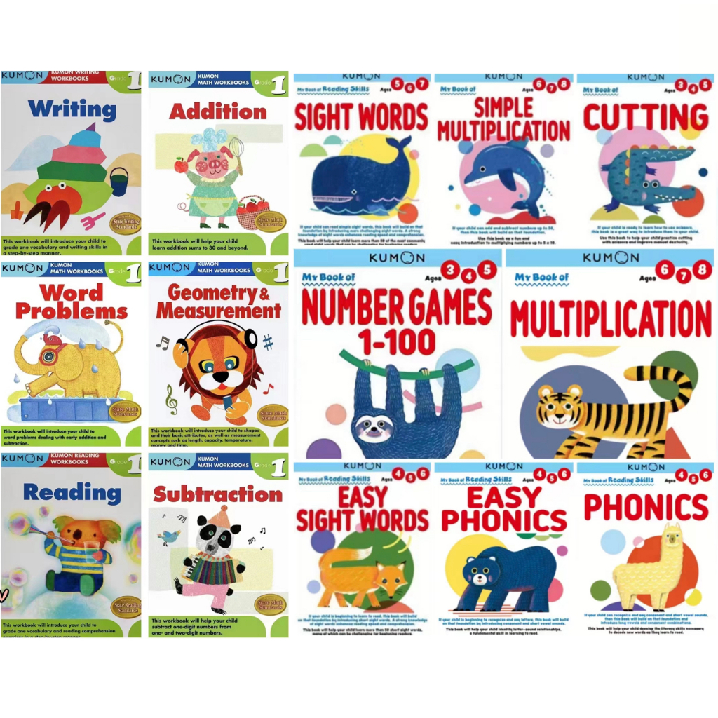 [SG] Kumon Writing & Math Workbook Series + My Book of Series ...